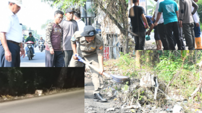 Sehari Dibersihkan, Sampah Diseberang SPBU Kebalen Muncul Lagi – matafakta.com